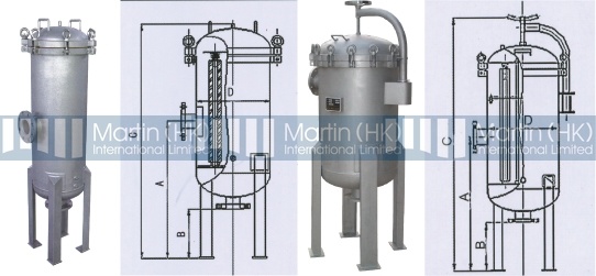 Flange Bt Series Stainless Steel Side Entry Filter Housings